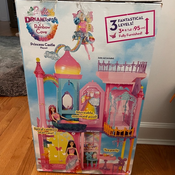 Barbie | Toys | Barbie Dreamtopia Princess Castle With Pink And Blue ...